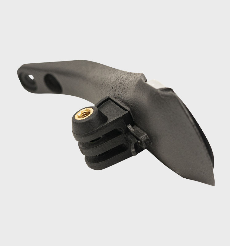 SILCA Chisela 3D Printed Titanium Computer Mount, Black Inc Integrated
